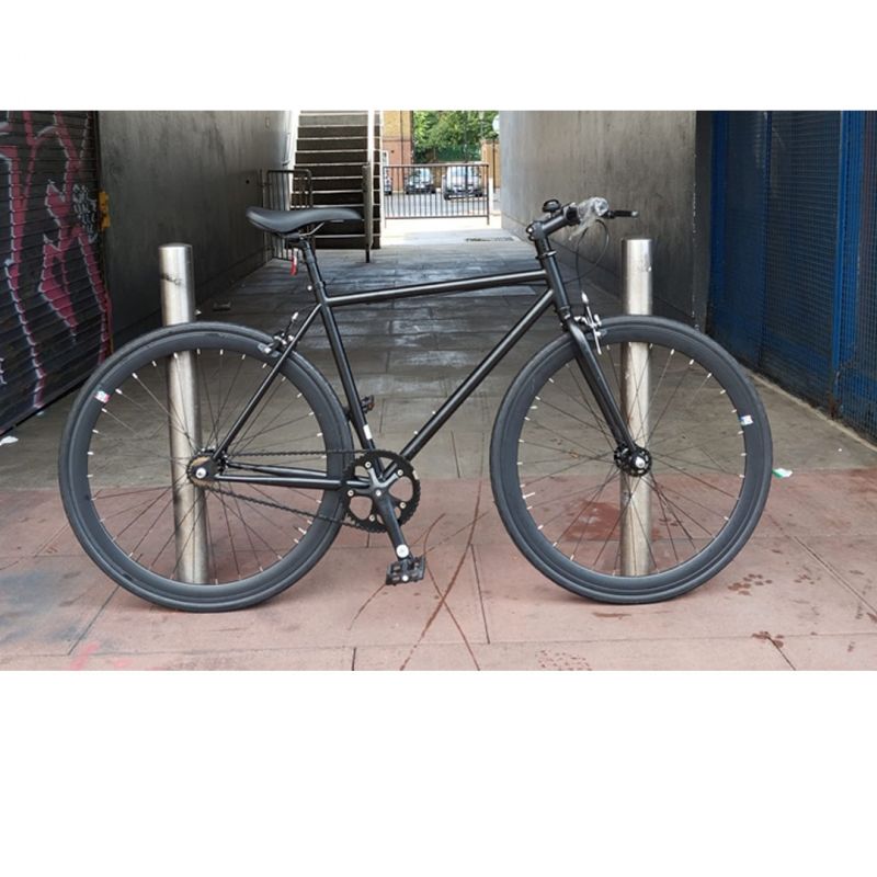 No Logo Single Speed Bike Black - Cycles Store